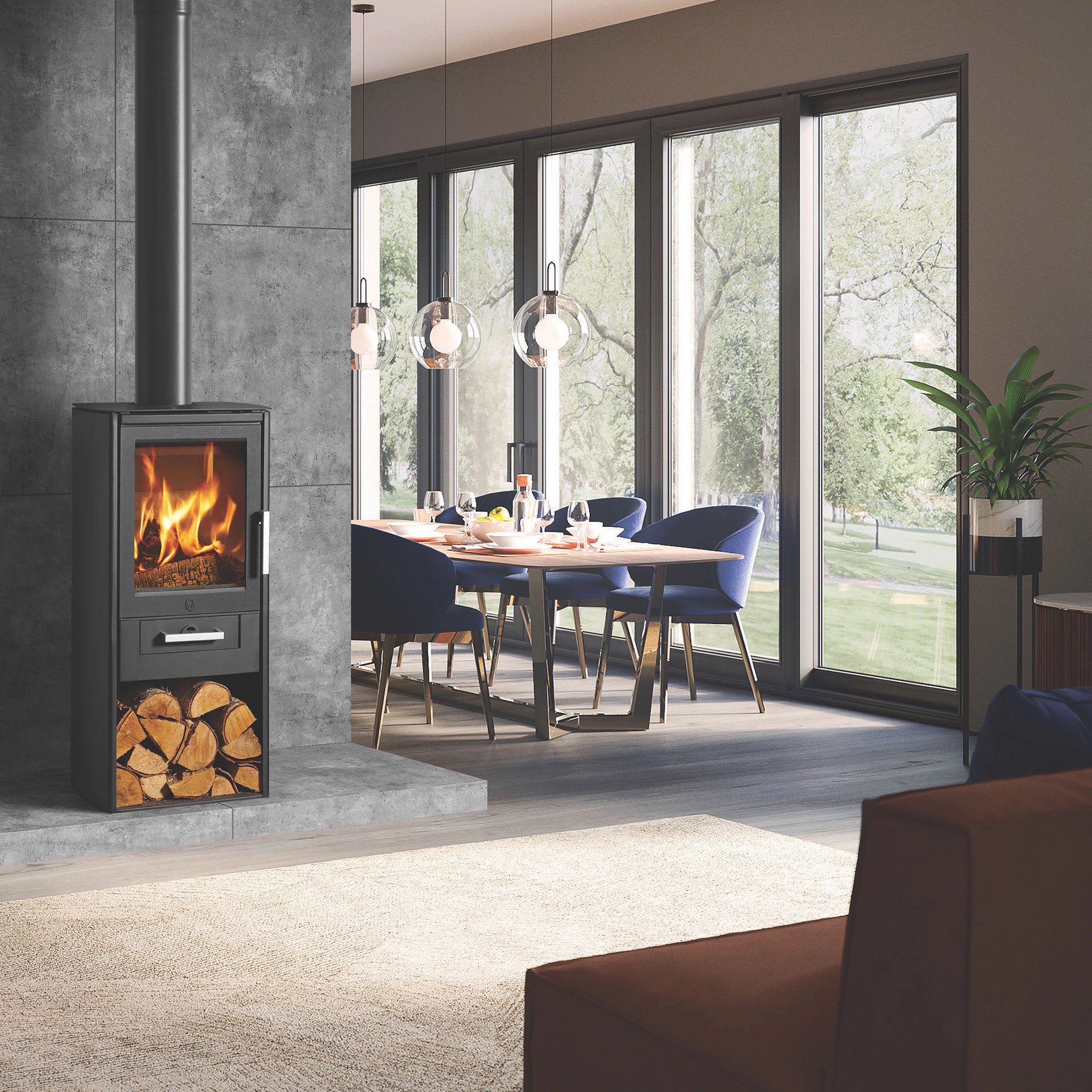 Varde Samso Wood Burning Stove - The Fireplace Company