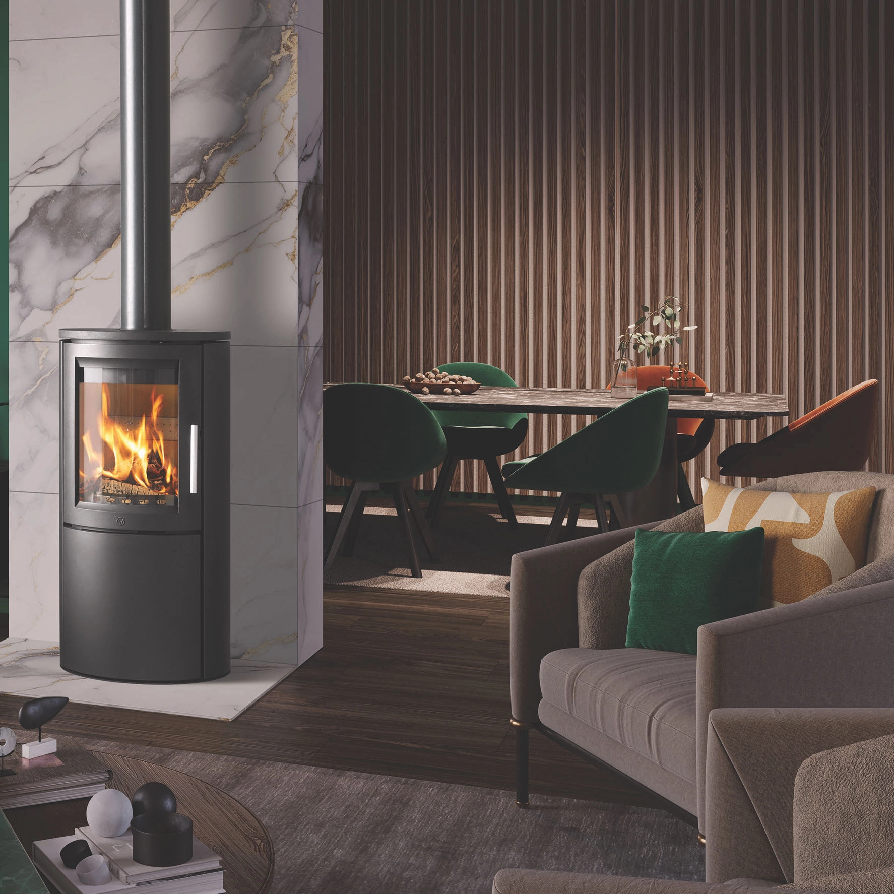 Varde Aura 1 Wood Burning Stove - The Fireplace Company